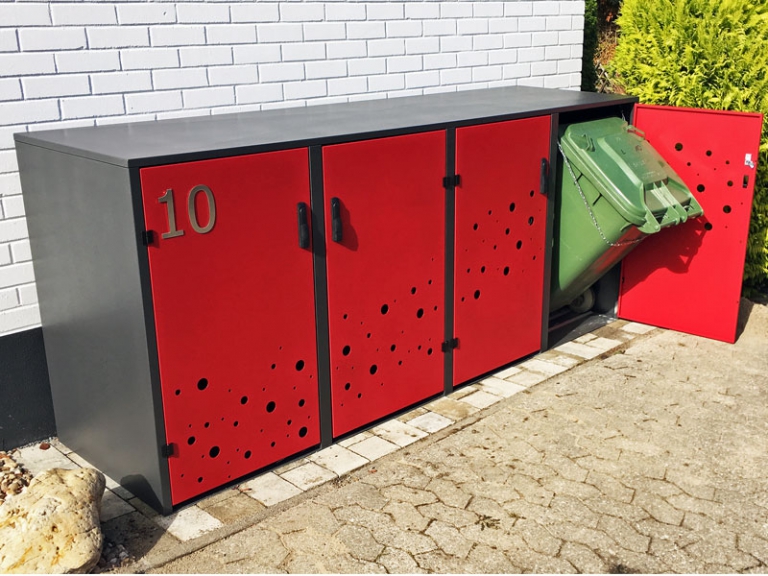 Boxen für Ihre Müllbehälter - Rhein-Blech CNC-Blechverarbeitung Rheinbach